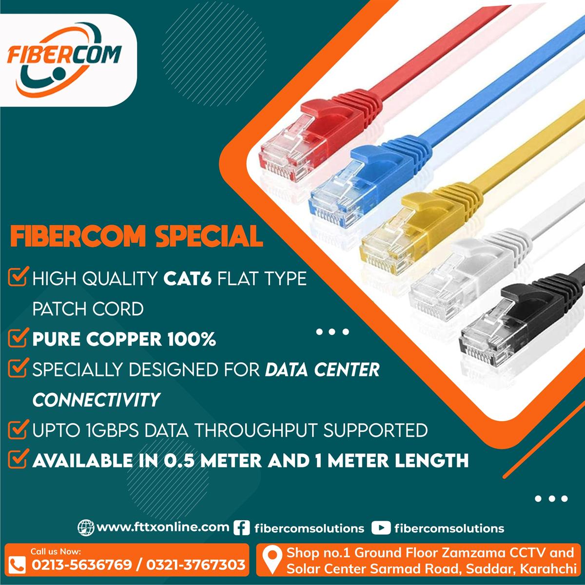CAT6 Flat Type Patch Cord