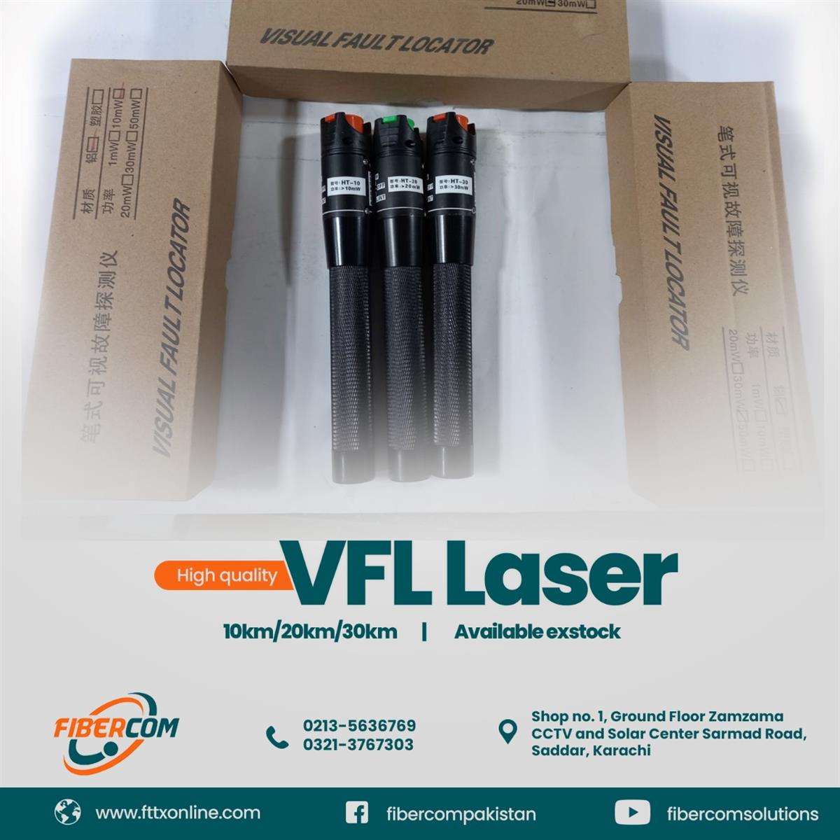 High Quality VFL Laser 10-km in Pakistan for Rs. 3000.00 | Fibercom