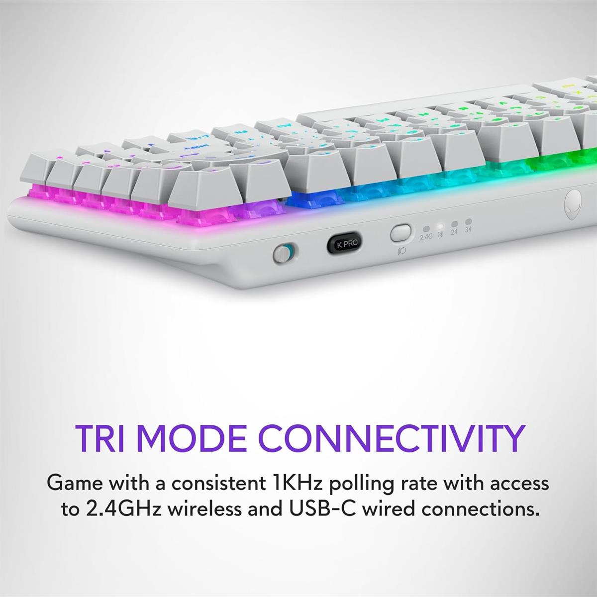 Alienware Pro Wireless Gaming Keyboard (Lunar Light, Box Open) | Price ...