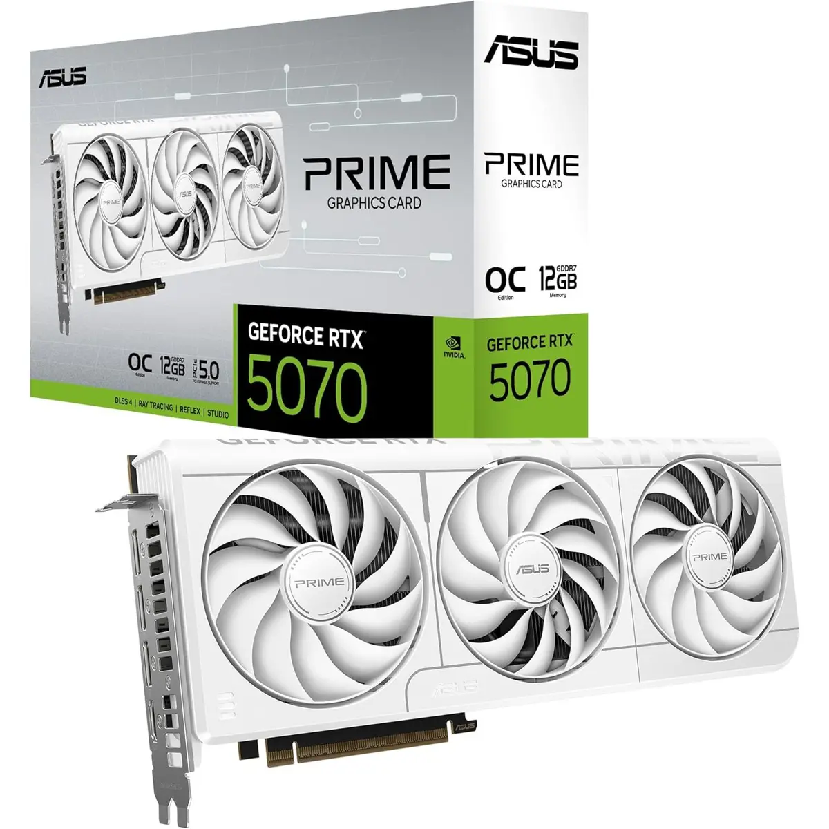 Asus Prime GeForce RTX 5070 12GB White OC Edition Graphics Card | Price ...