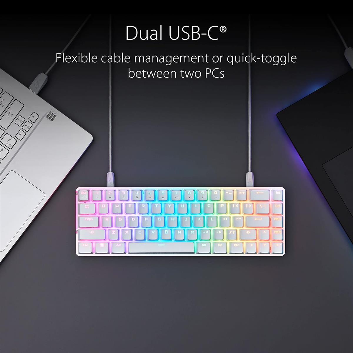 Asus Rog Falchion Ace White (Red Switches) | Wired Gaming Keyboard ...