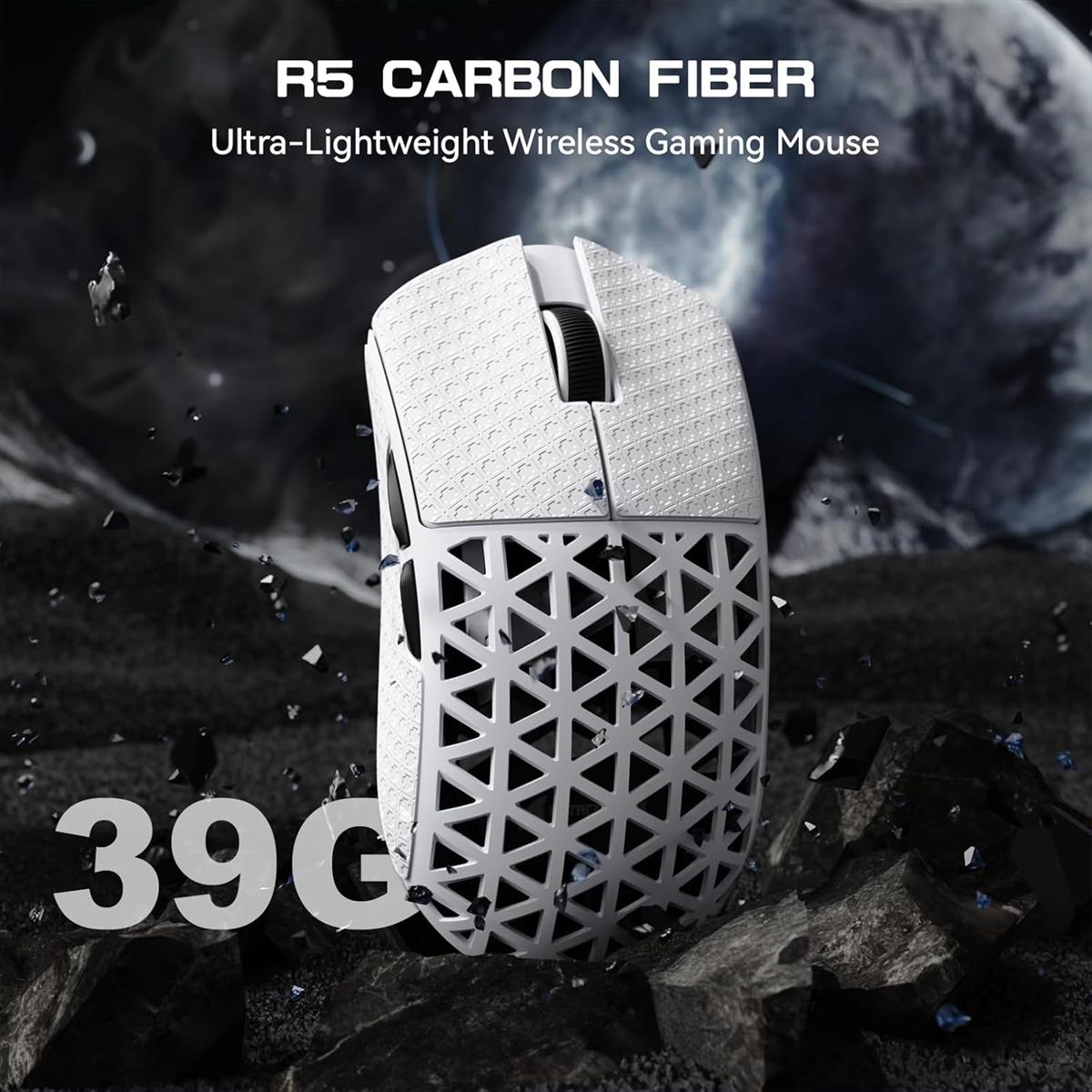 Attack Shark R5 Ultra (White) | Wireless Gaming Mouse | Price in Pakistan