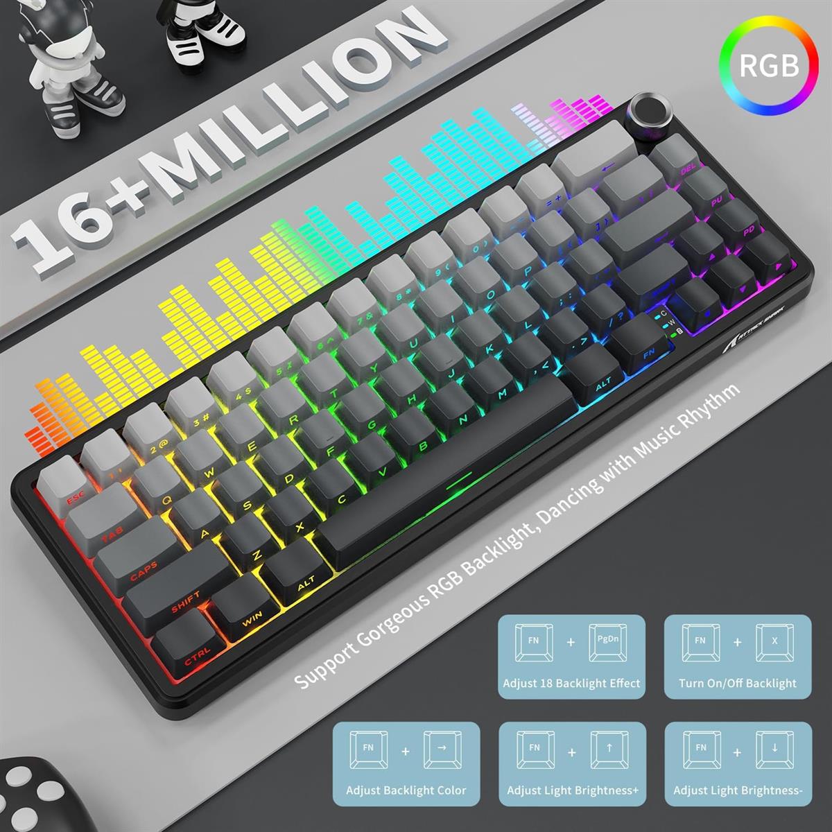 Attack Shark X66 (Moonlit Night) | Wireless Gaming Keyboard | Price in ...