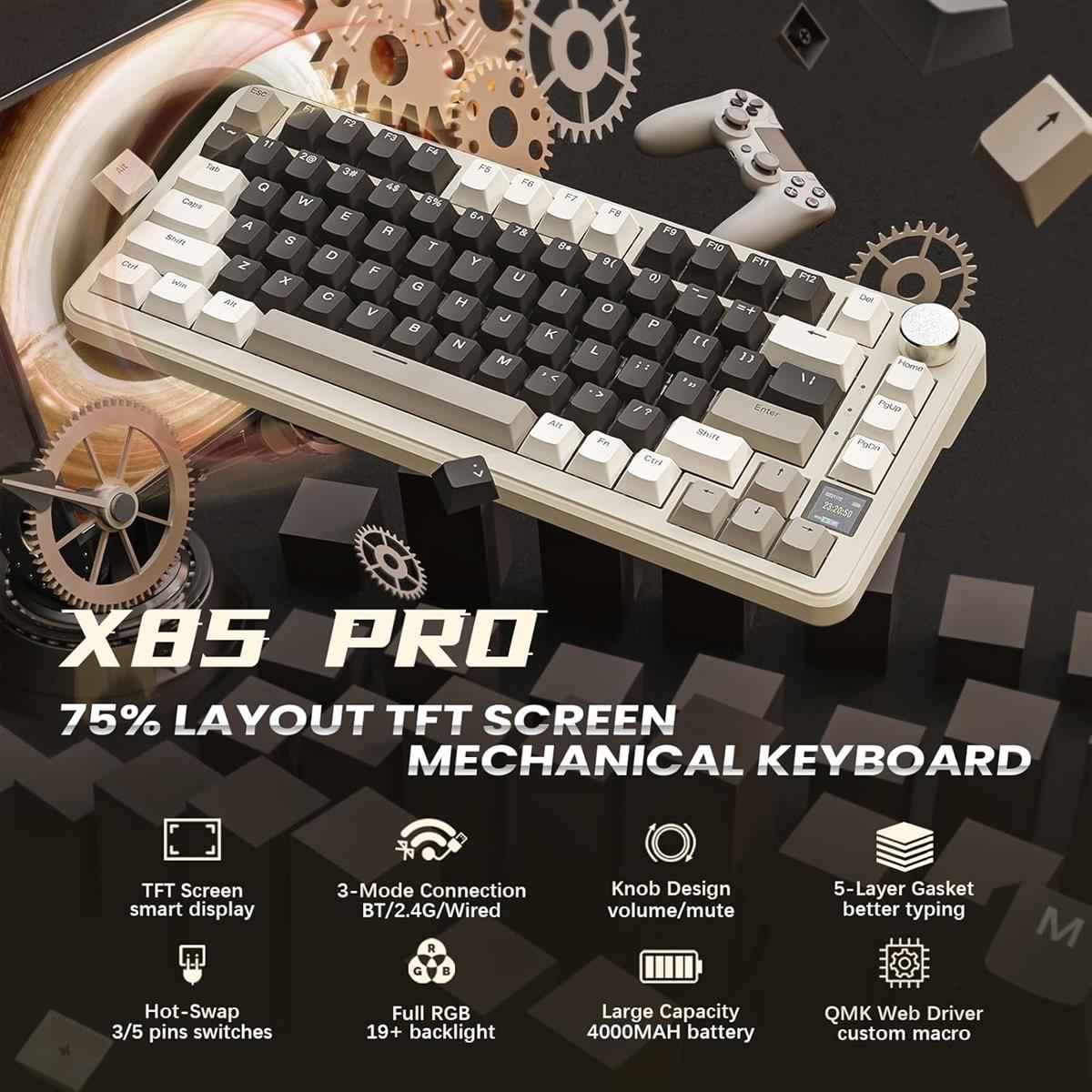 Attack Shark X85Pro Cheese | Wireless Gaming Keyboard | Price in Pakistan
