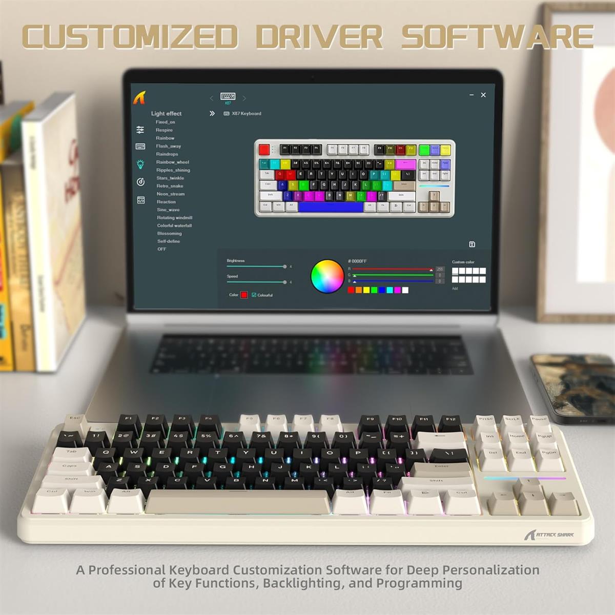 Attack Shark X87 (Cheese White) | Wireless Gaming Keyboard | Price in ...