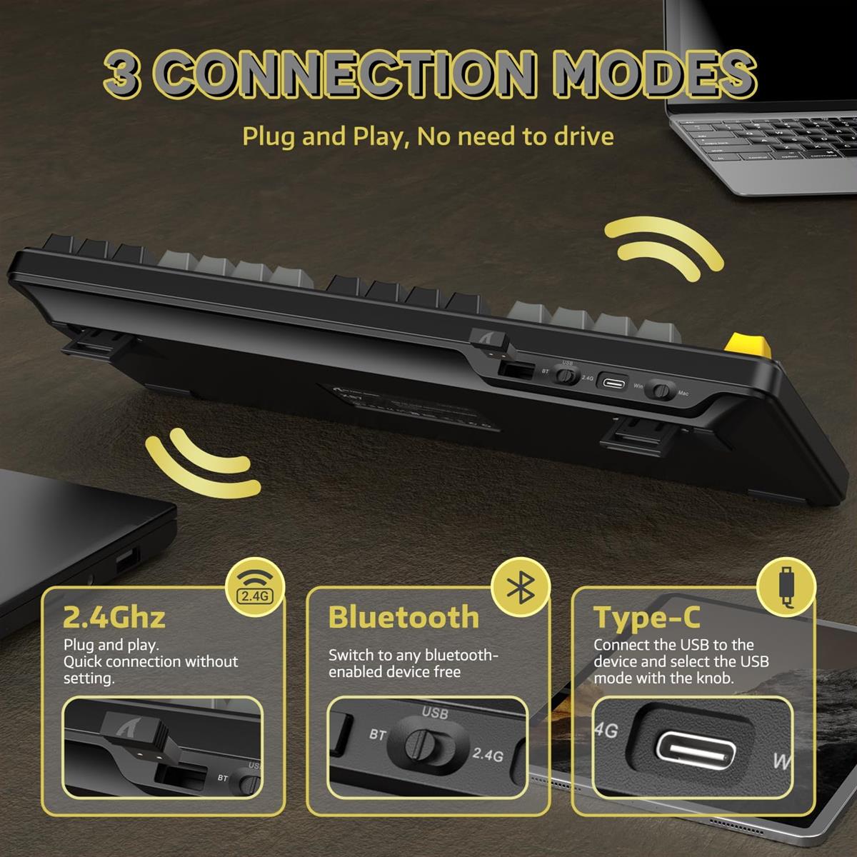 Attack Shark X87 (Star Black) | Wireless Gaming Keyboard | Price in ...