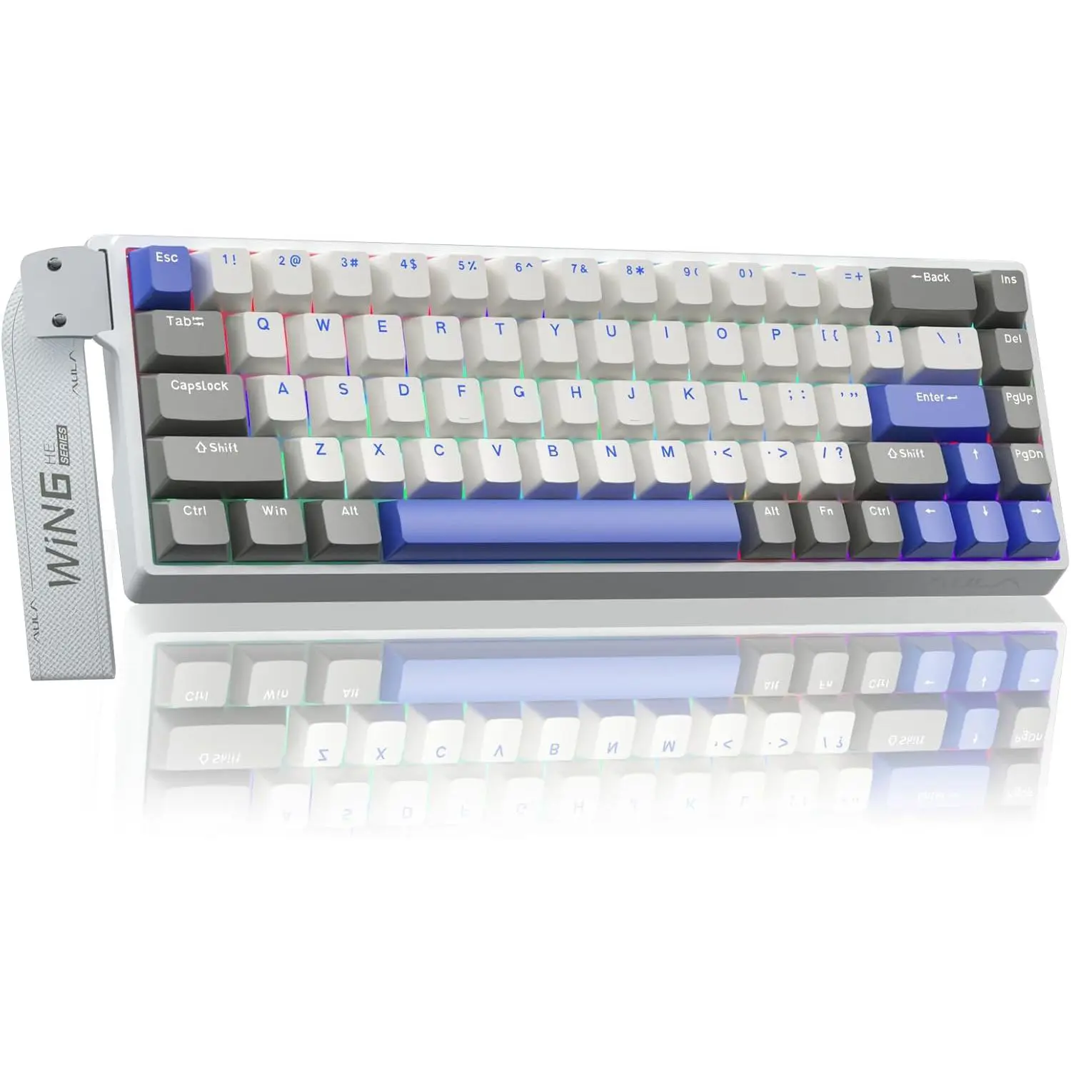 Aula WIN68 HE Max (White Blue) | Wired Gaming Keyboard | Price in Pakistan