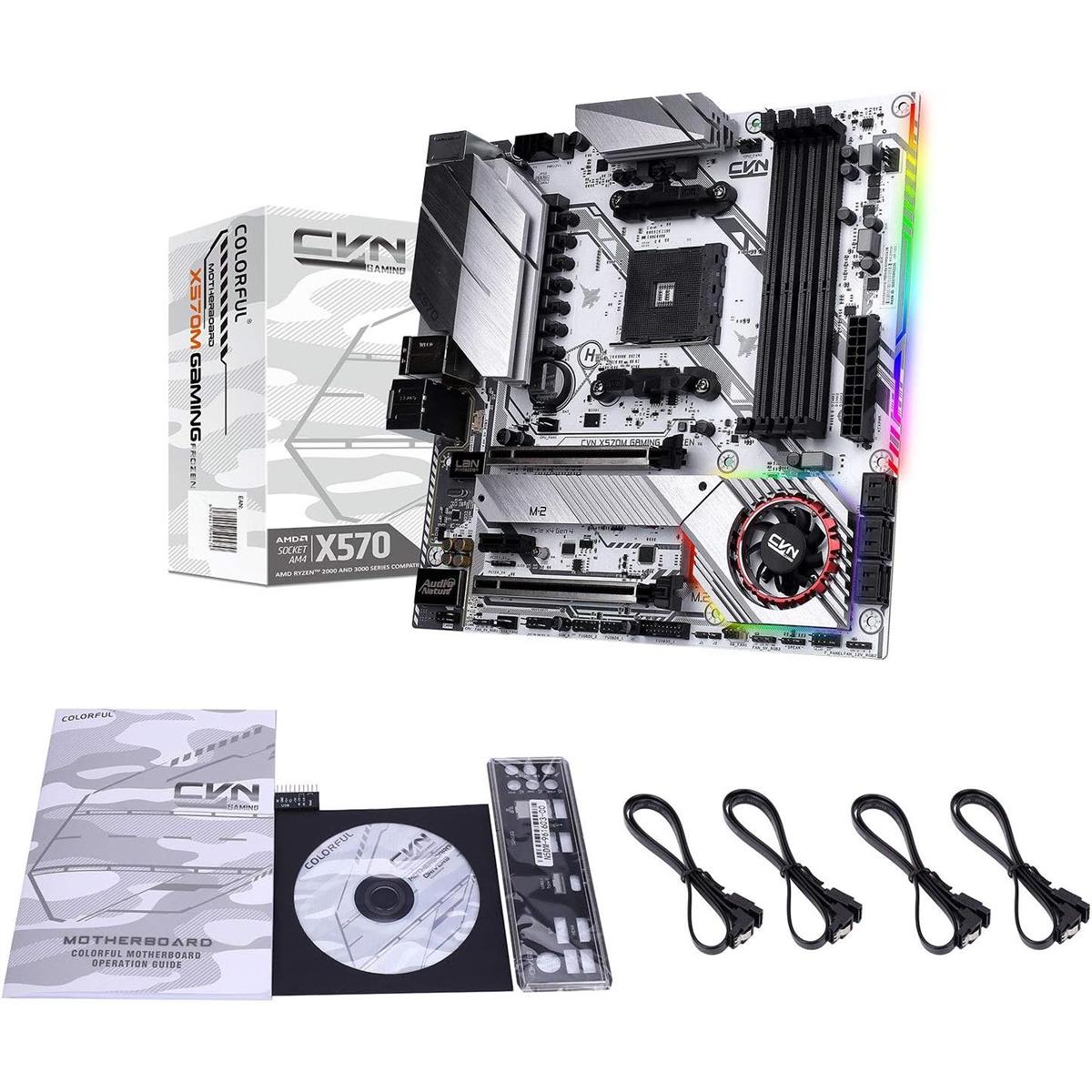 Colorful CVN X570M Gaming Frozen V14 | AM4 Micro-ATX Motherboard ...