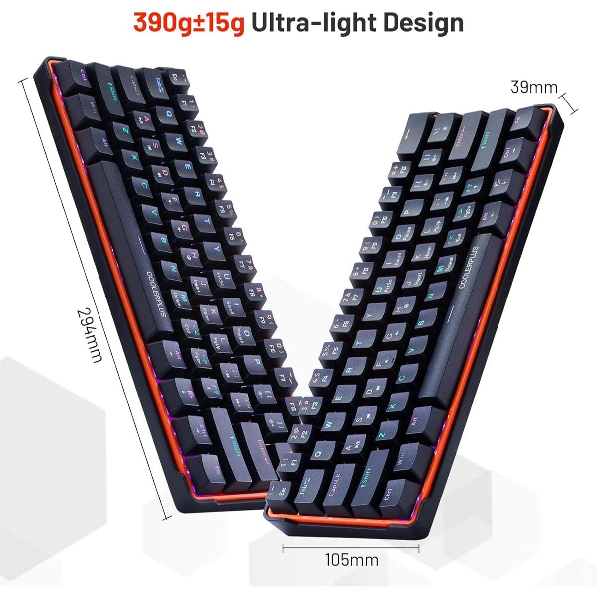CoolerPlus Wired Gaming Keyboard (Black, Red Switch) | Price in Pakistan