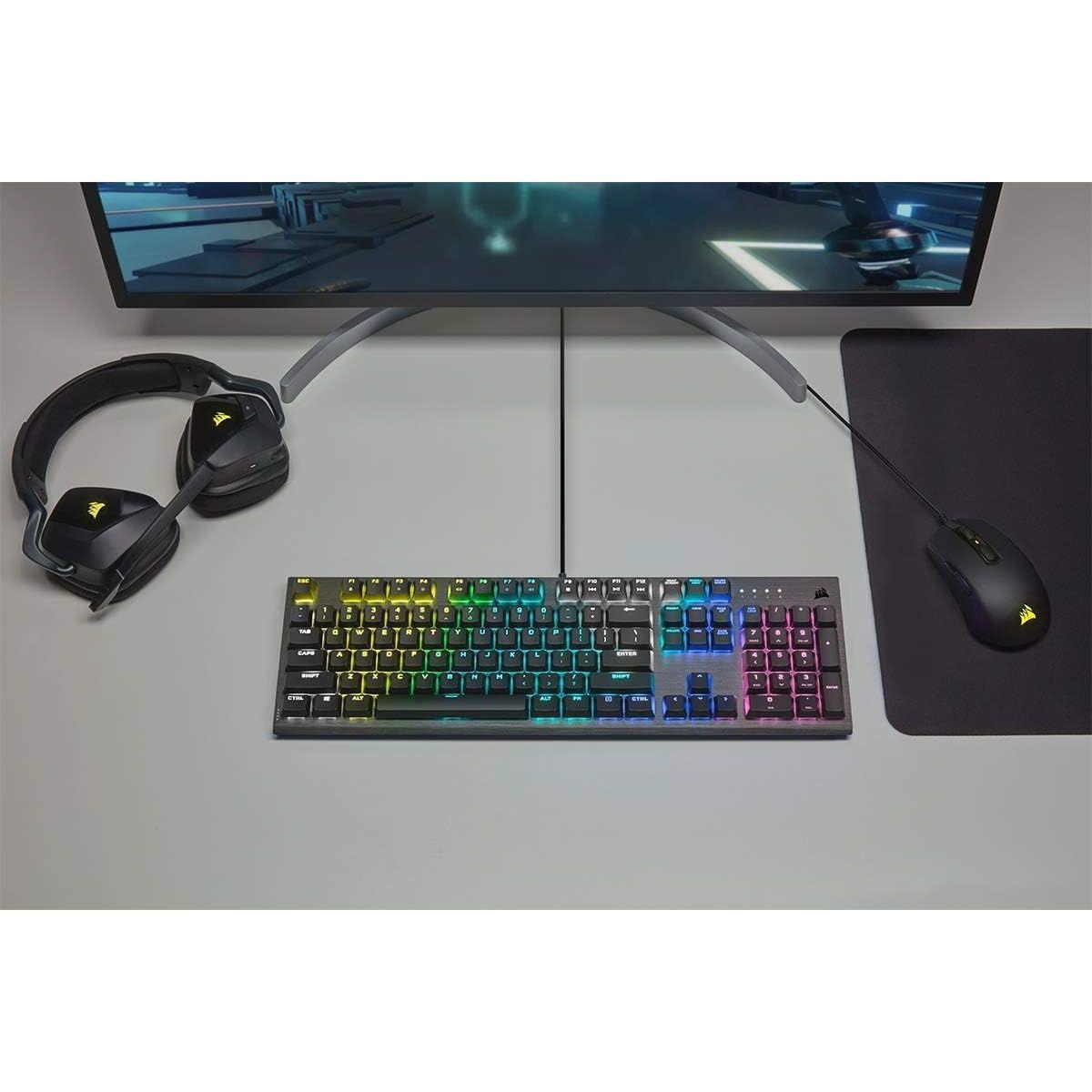 Corsair K60 RGB Pro Low Profile (Box Open) | Wired Gaming Keyboard ...