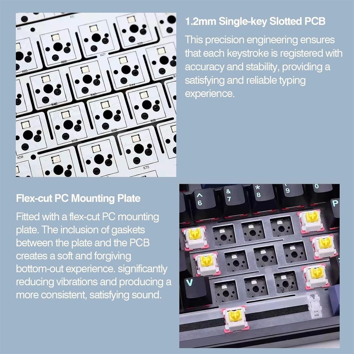 Aula F87 Pro Smoke Blue | Wireless Gaming Keyboard | Price in Pakistan