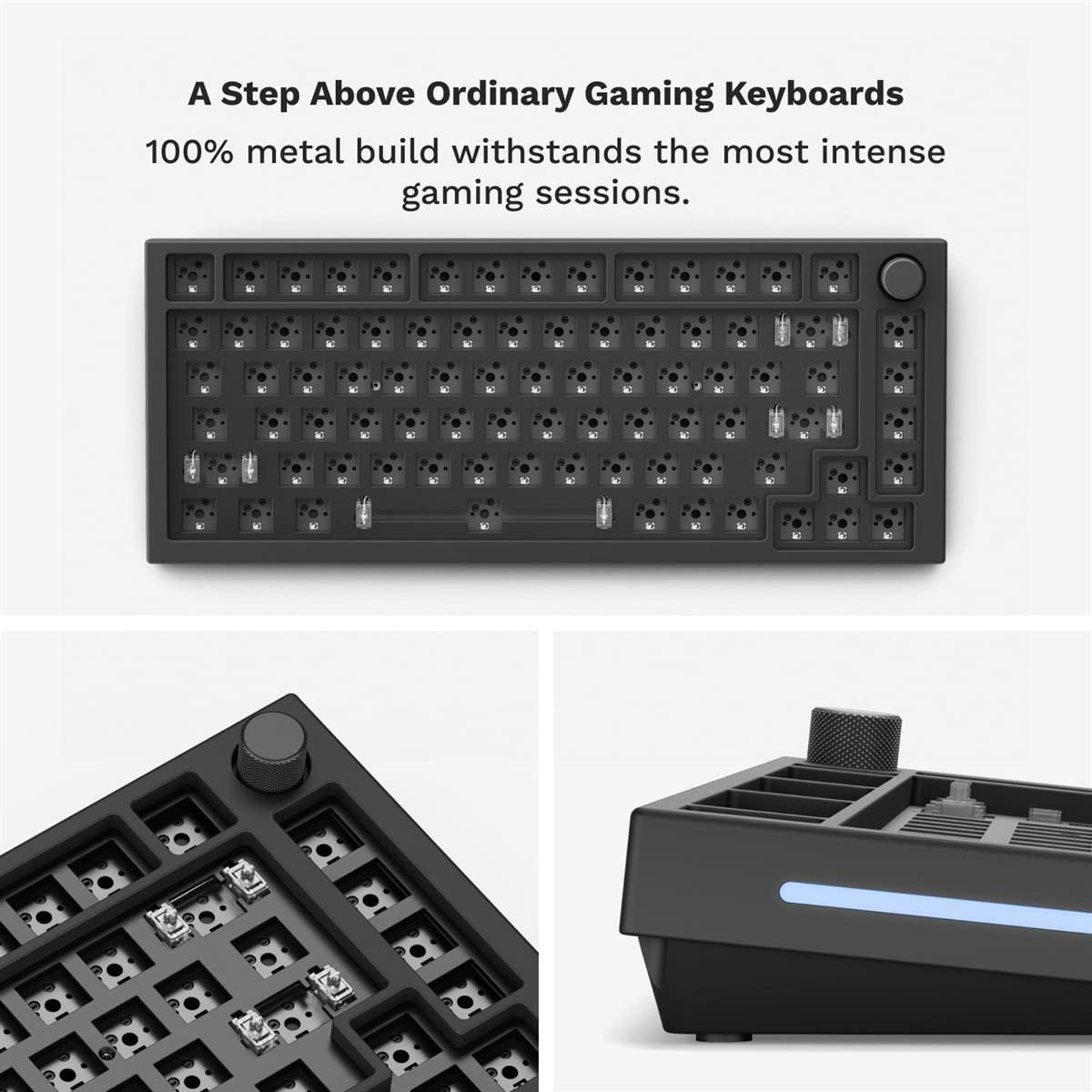 Glorious GMMK Pro 75% Barebones (Black, Box Open) | Wired Custom ...