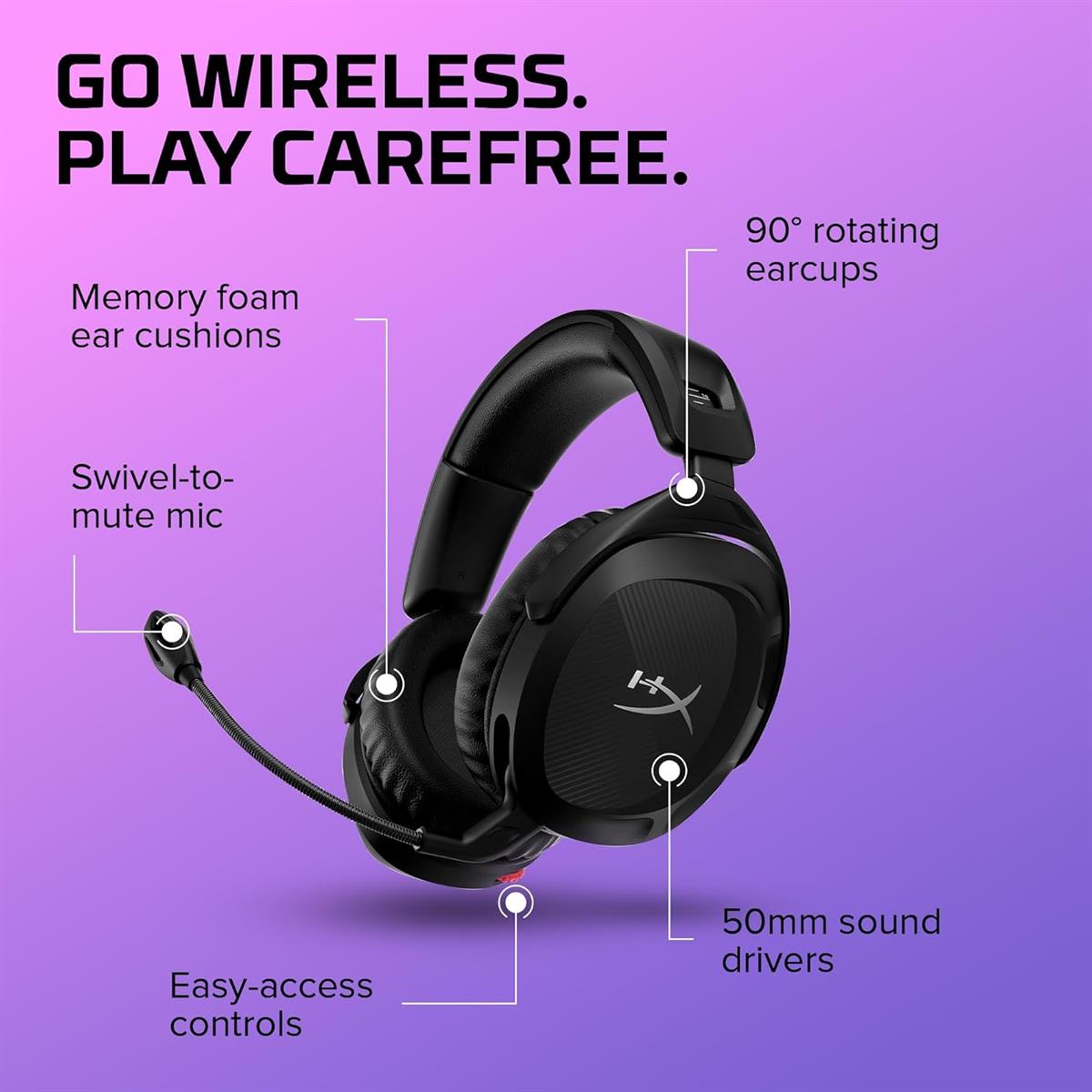 HyperX Cloud Stinger 2 Wireless (Box Open) | Wireless Gaming Headset | Price in Pakistan