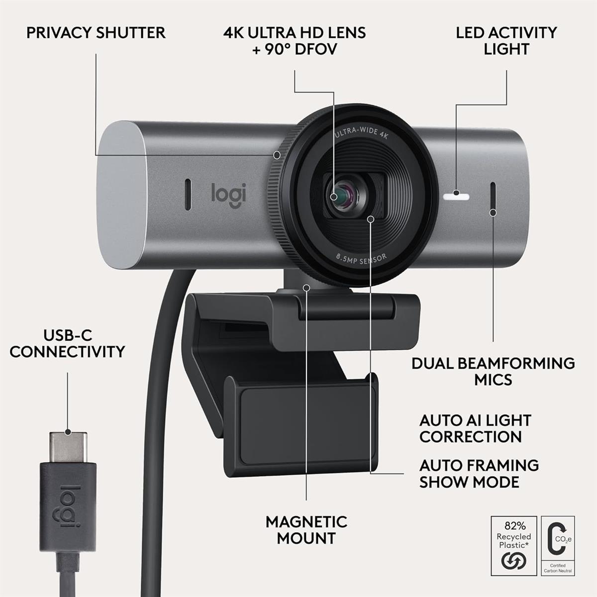 Logitech MX Brio 705 | 4K Webcam | Price in Pakistan