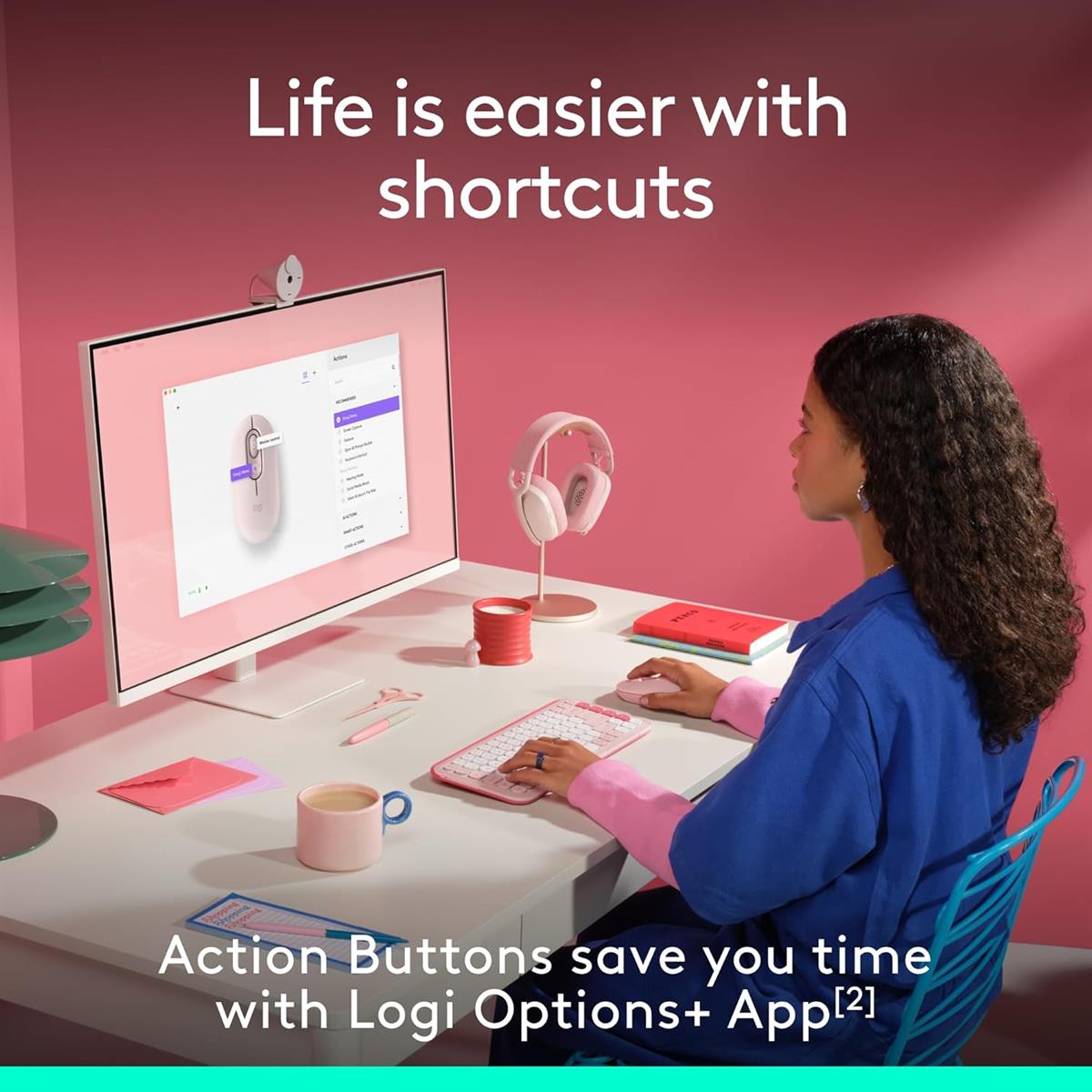 Logitech POP Mouse (Rose) | Wireless Mouse | Price in Pakistan