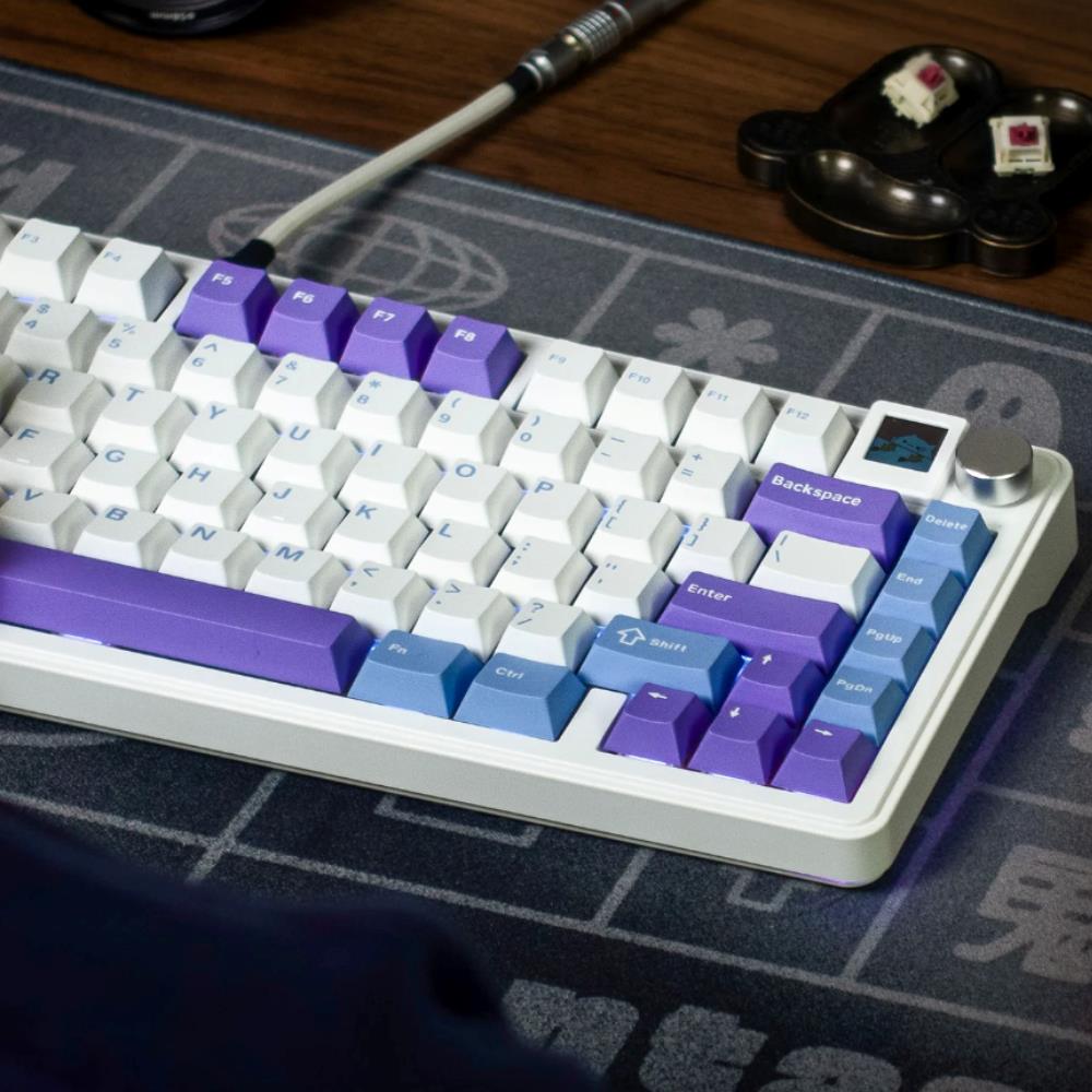 Sama Xinmeng M75 Pro (White Blue, Juicy Peach Switch) | Wireless Gaming ...