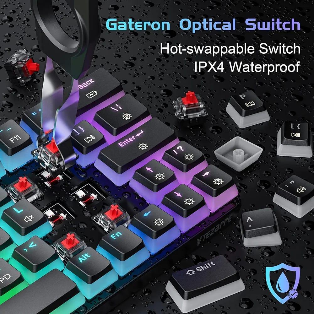 Tezarre TK63 Black | Wireless Gaming Keyboard | Price in Pakistan