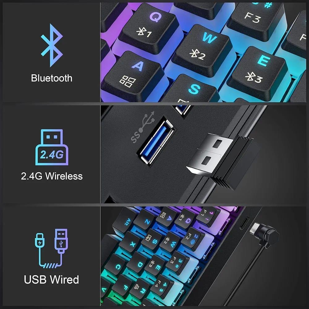 Tezarre TK63 Black | Wireless Gaming Keyboard | Price in Pakistan