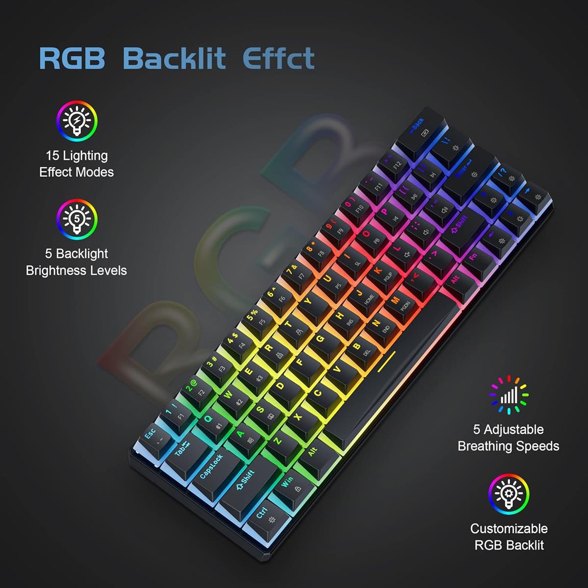 Tezarre TK63 Pro (Black) | Wireless Gaming Keyboard | Price in Pakistan