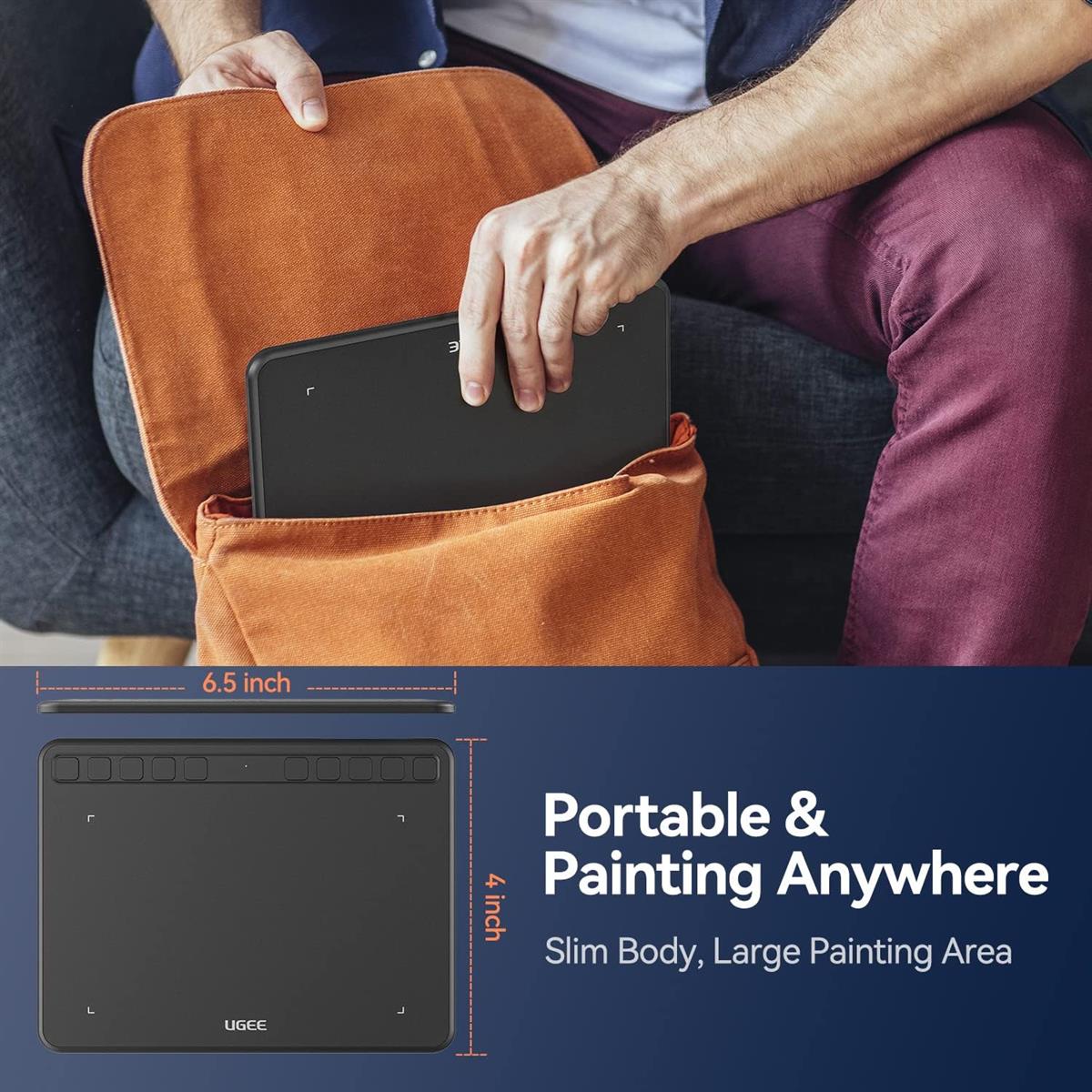 Ugee S640 Carbon Black | Graphic Tablet | Price in Pakistan