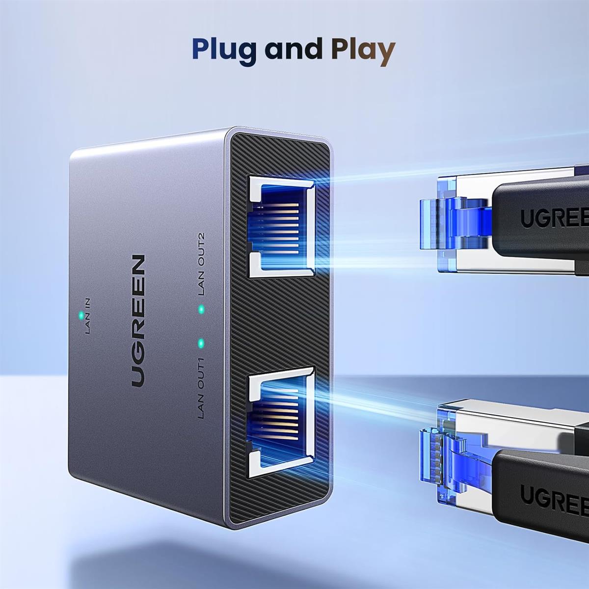 Ugreen 1000Mbps Ethernet Splitter 1 to 2 | Price in Pakistan