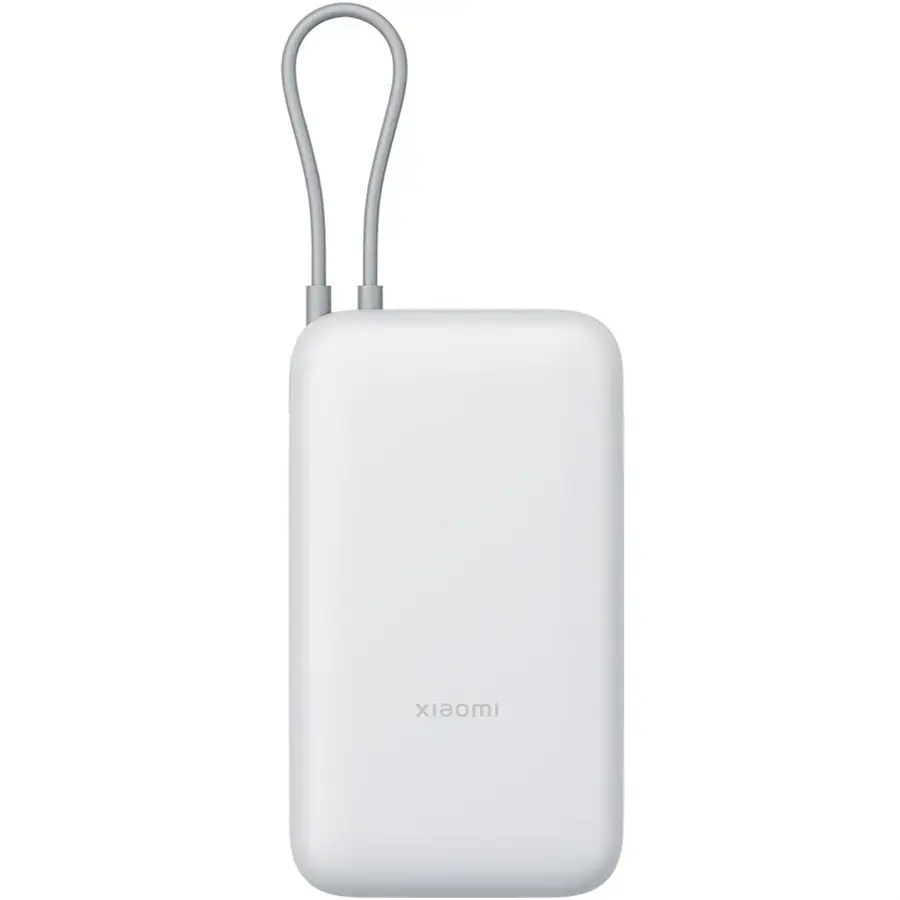 Xiaomi 22.5W Power Bank 20000 mAh Integrated Cable, USB-A, USB-C, Light ...