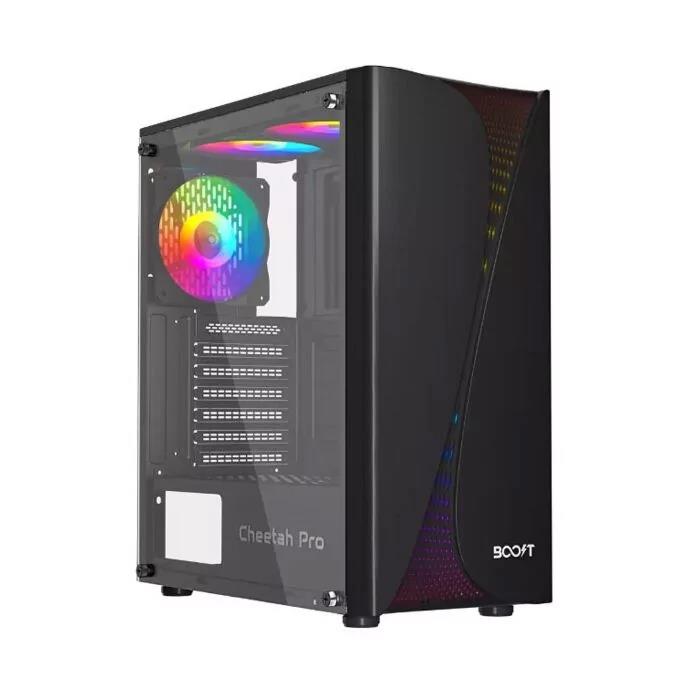 Boost Cheetah Pro RGB Mid-Tower ATX Case - Black | Price in Pakistan