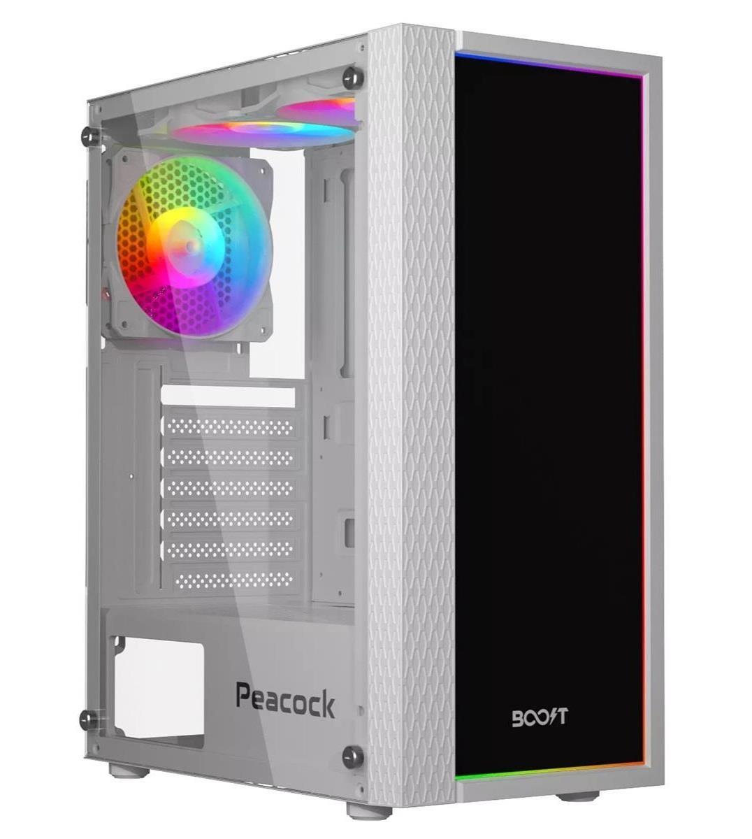 Boost Peacock Mid-Tower ATX Case - White | Price in Pakistan