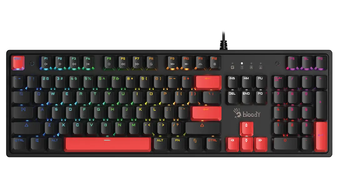 Bloody S520N Mechanical Switch RGB Gaming Keyboard - BLMS Red Plus ...