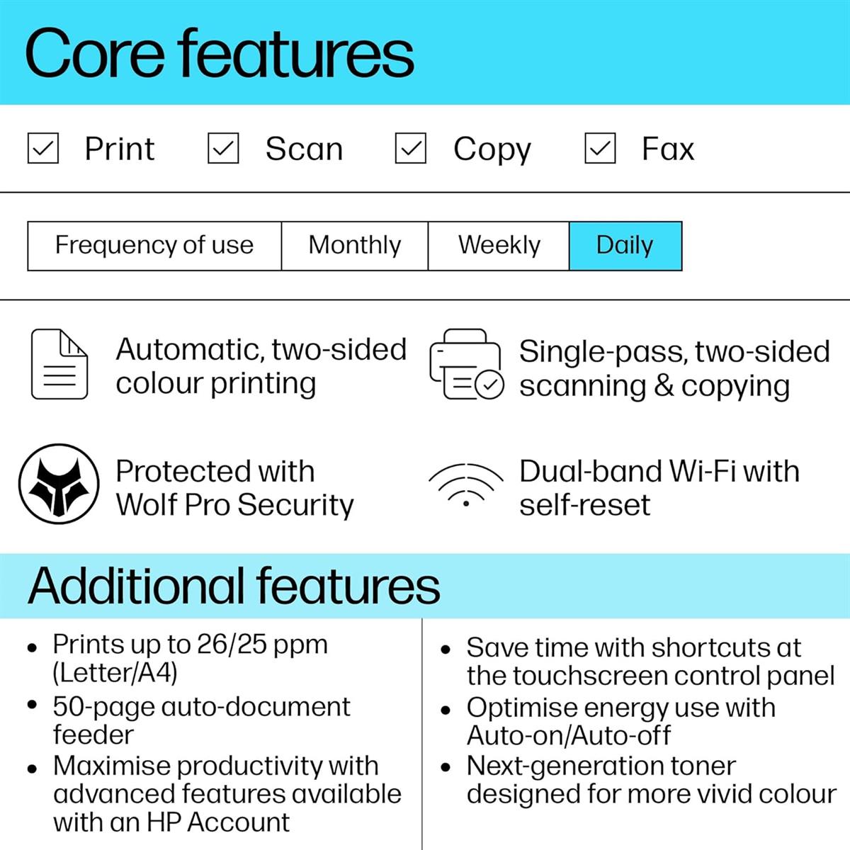 HP Color LaserJet Pro M3303FDW All in One Printer