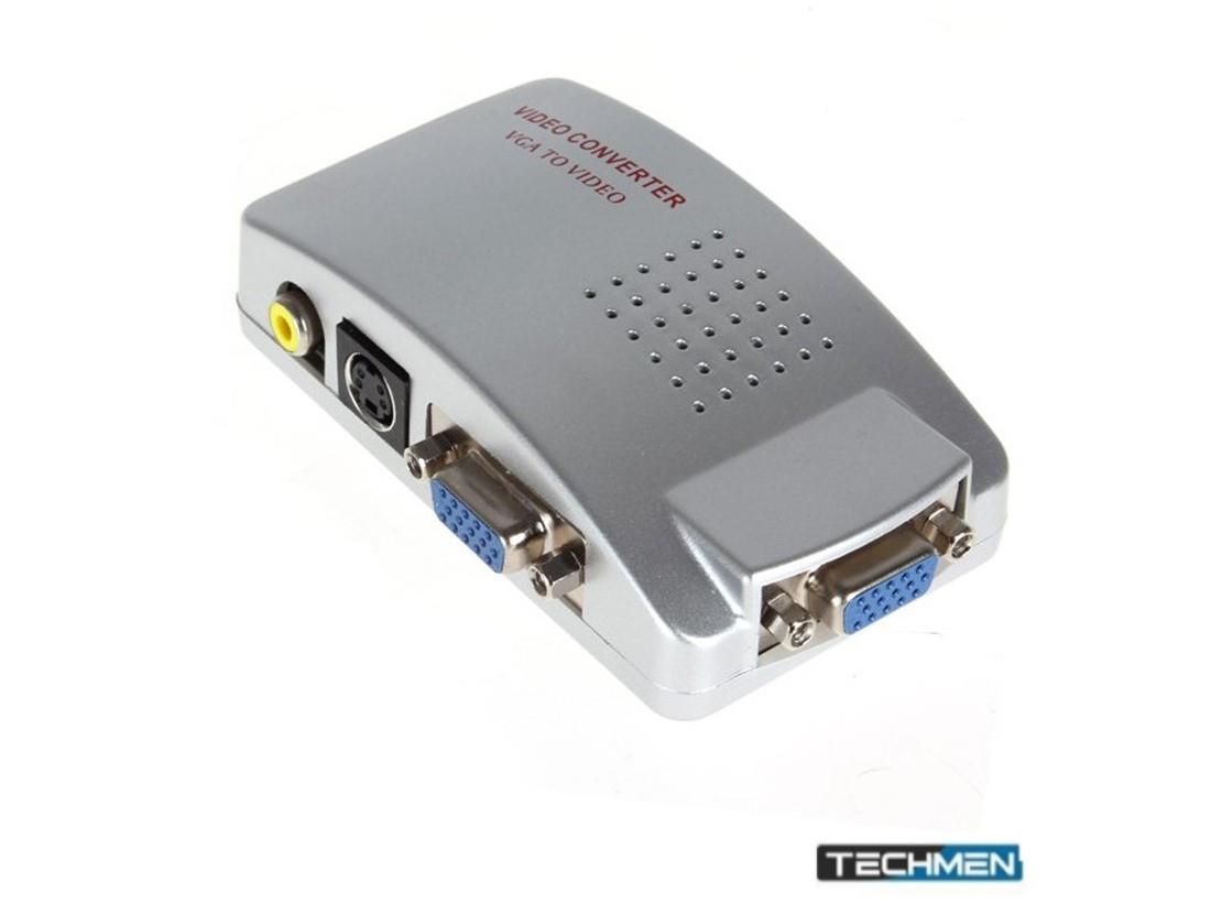 VGA to Audio Video Conversion Box price in Pakistan| TECHMEN