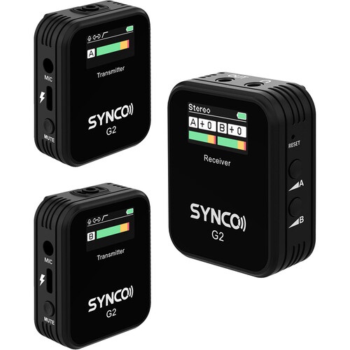 Synco G2-A2 Ultracompact 2-Person Digital Wireless Microphone System ...