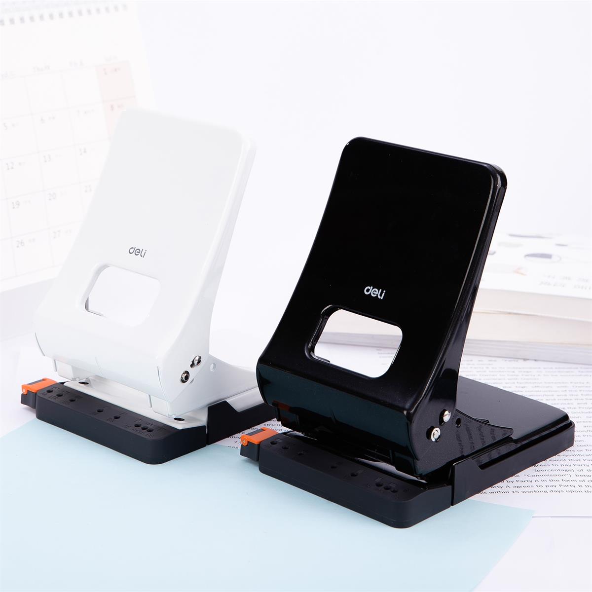 Deli E0143 45 Pages Effortless Metal 2-Hole Punch Machine