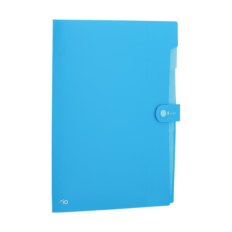 Deli EB40102 A4 8 Pockets Expanding File Snap