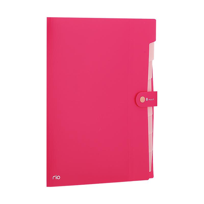 Deli EB40102 A4 8 Pockets Expanding File Snap