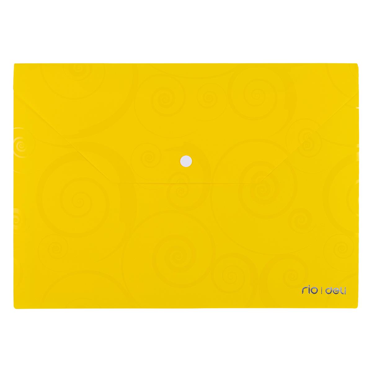 Deli Rio Series E39640 Deco A4 Button File Bag