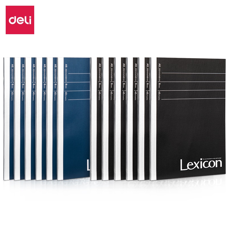 Deli E2155 Lexicon Office Soft Cover A5 Notebook – 40 Pages