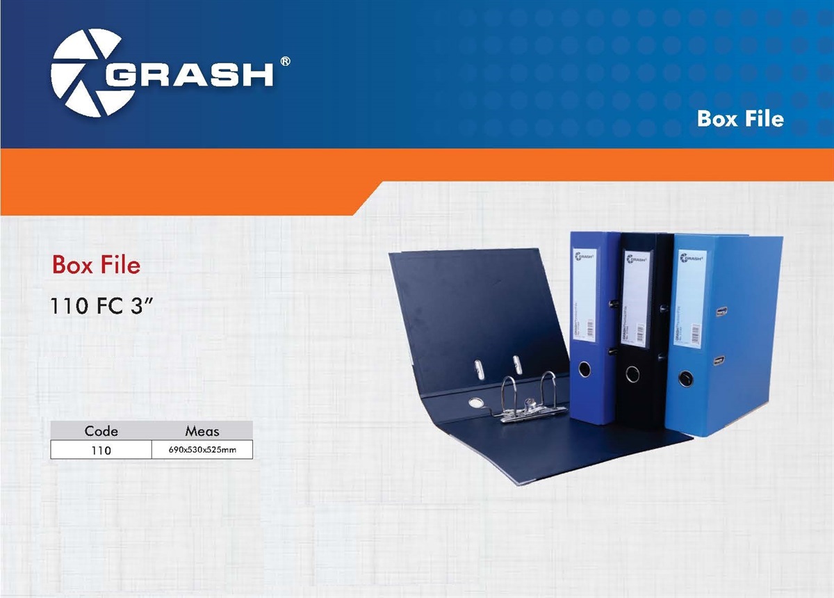 Grash 110 Legal 3" Lever Arch Box File