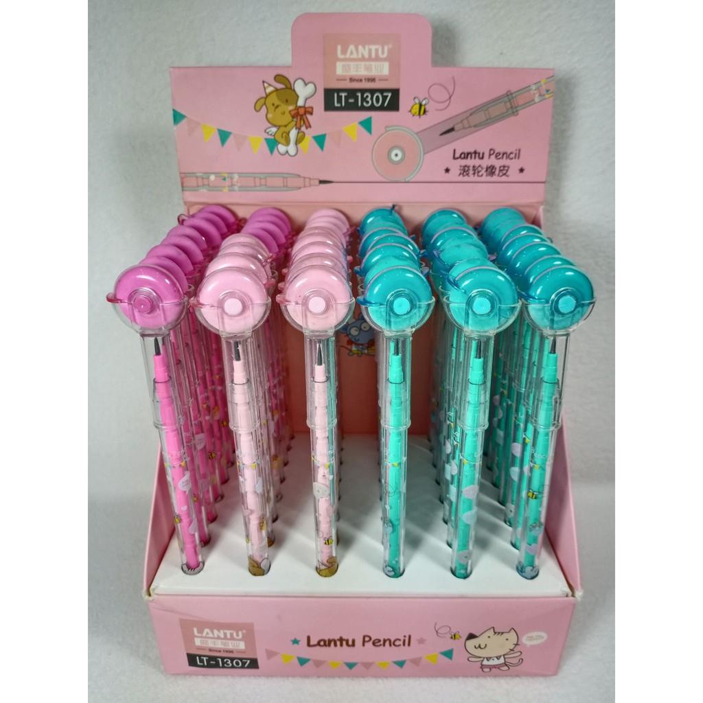 Lantu LT-1307 Non-Sharpening Pencil With Eraser Wheel