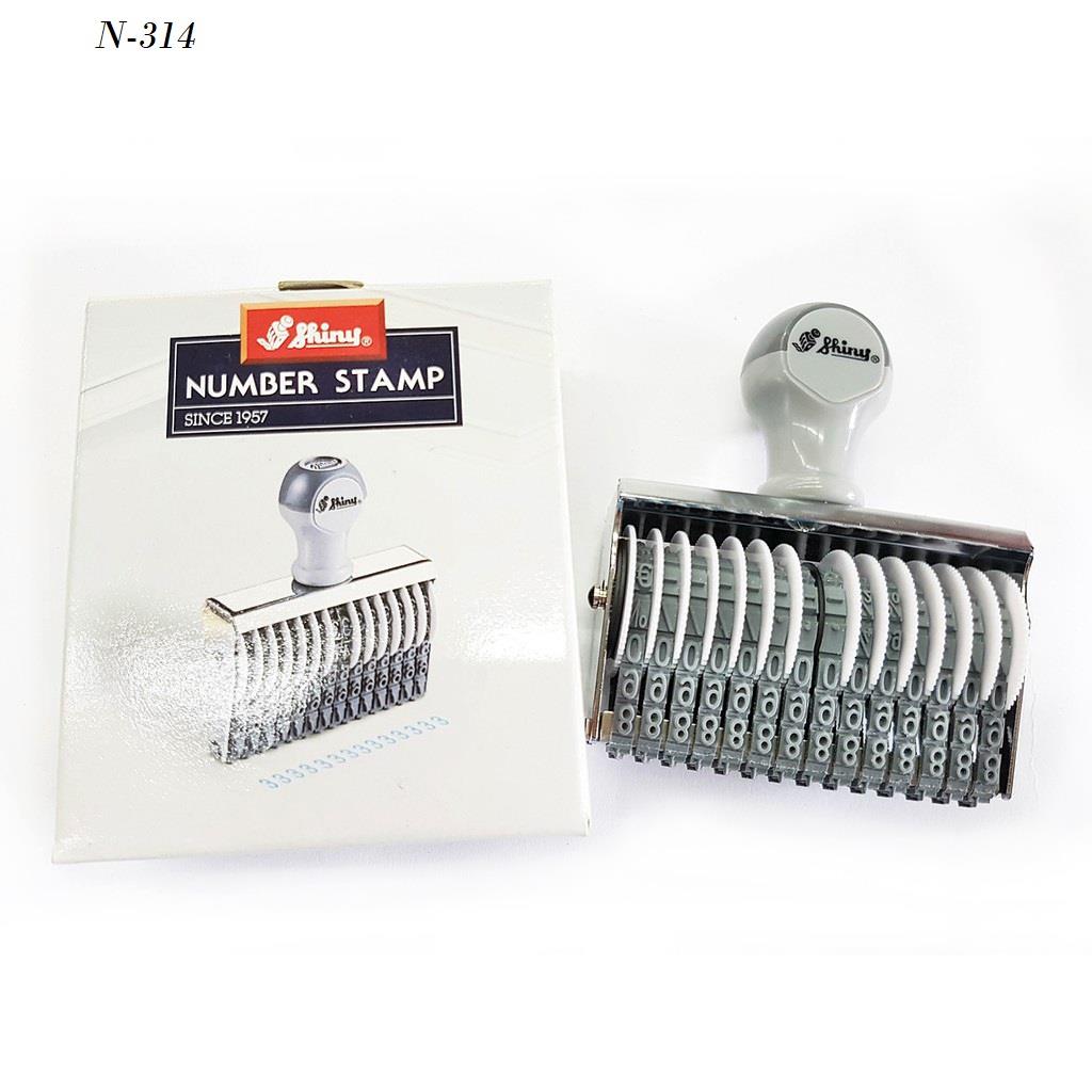 Shiny 8, 10 & 14 Digits 5mm Manual Numbering Stamp