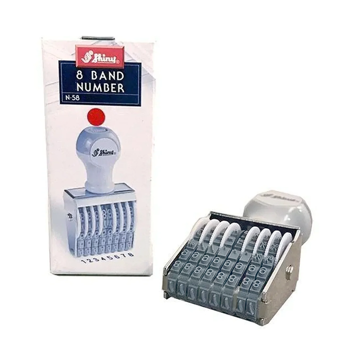 Shiny N-58 8 Digits 3mm Manual Numbering Stamp