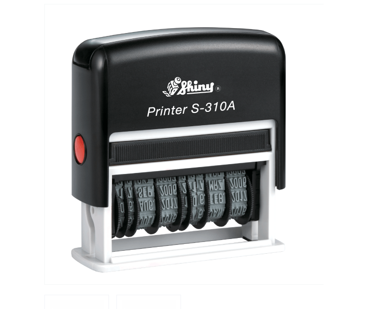 Shiny S-310A Self-Inking Dual Adjustable Date Stamp