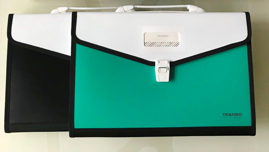 Tranbo EF12B FC 13 Pockets Expanding File with Handle