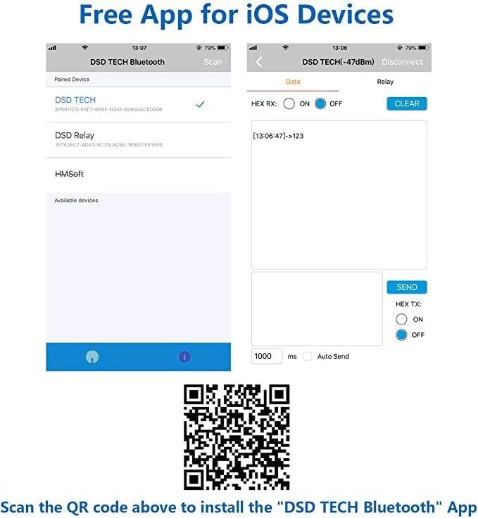 DSD TECH HM-10 Bluetooth 4.0 BLE iBeacon UART Module with 4PIN Base ...