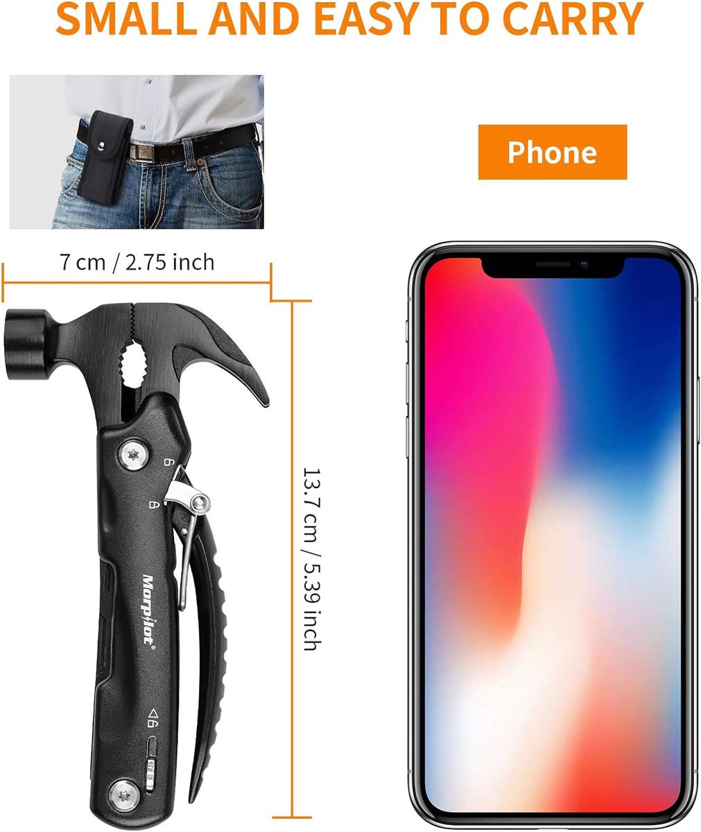 Morpilot Multitool Hammer All in One Tool for Camping Hiking Hunting ...