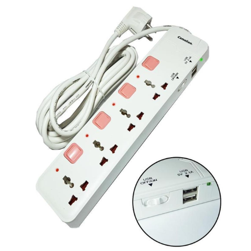 Camelion CMS-241 4x 3 Pin universal Socket Outlets with indivual ...