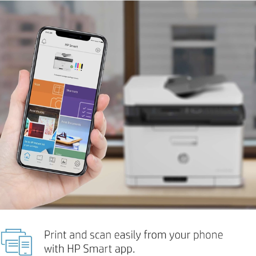 HP Color Laser MFP 179Fnw Printer - Print, copy, scan, Fax, Wireless