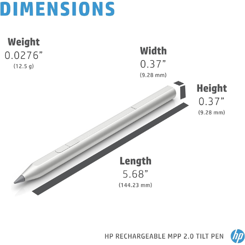 HP Rechargeable MPP 2.0 Tilt Pen Stylus for HP Laptops