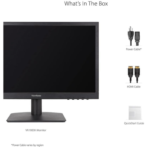 ViewSonic VA1903H 19 Inch WXGA 1366x768p 16:9 Widescreen Monitor