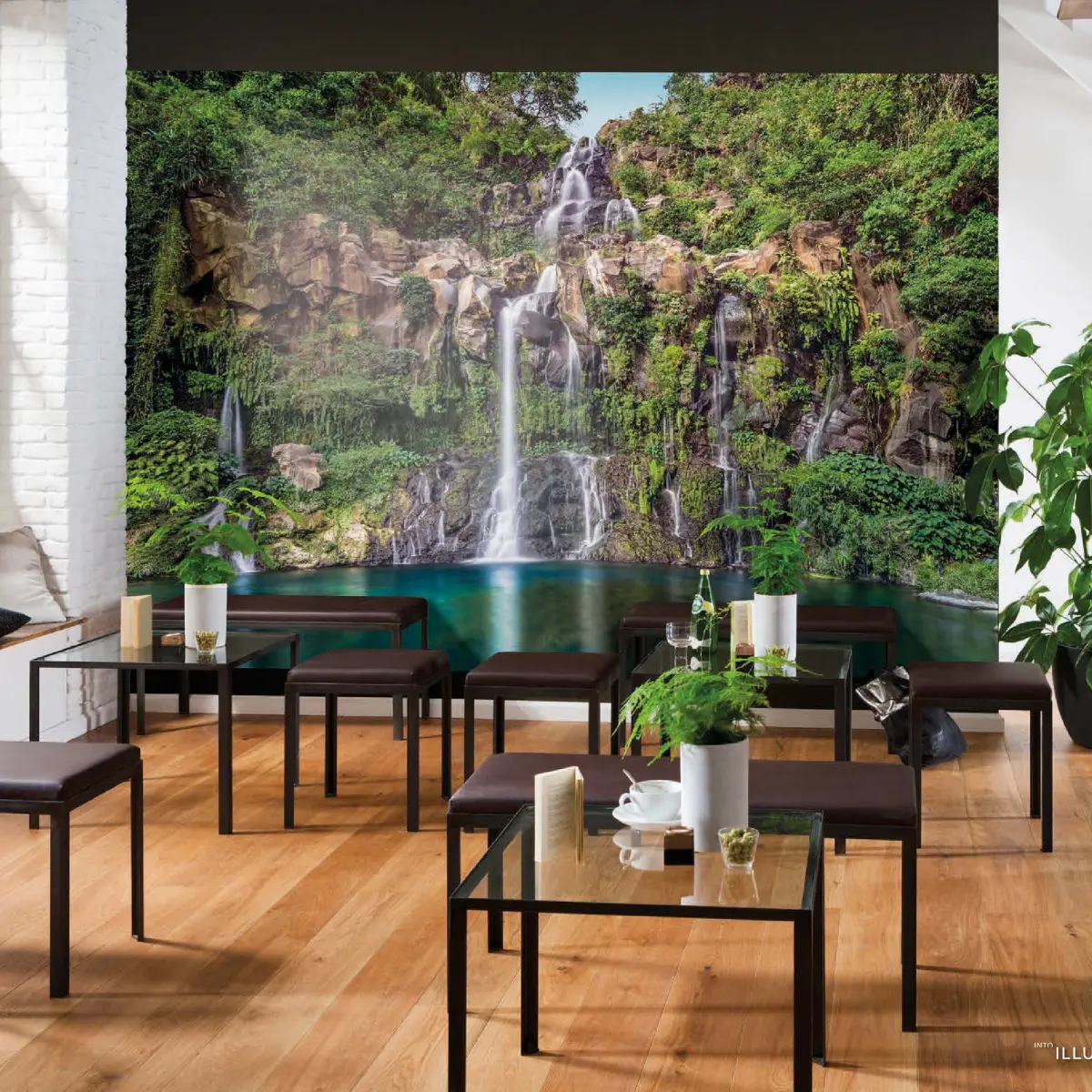 Cascade PVC Wall Pictures in Islamabad & Multan | Waterfall Feature ...